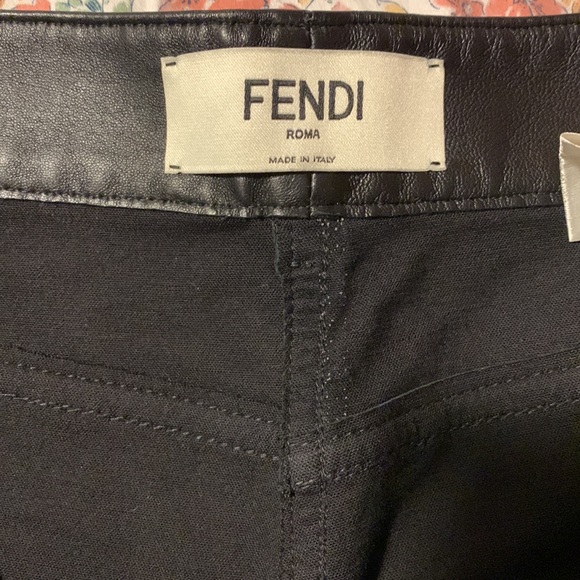 Fendi | Pants & Jumpsuits | Fendi Leather Pants | Poshmark